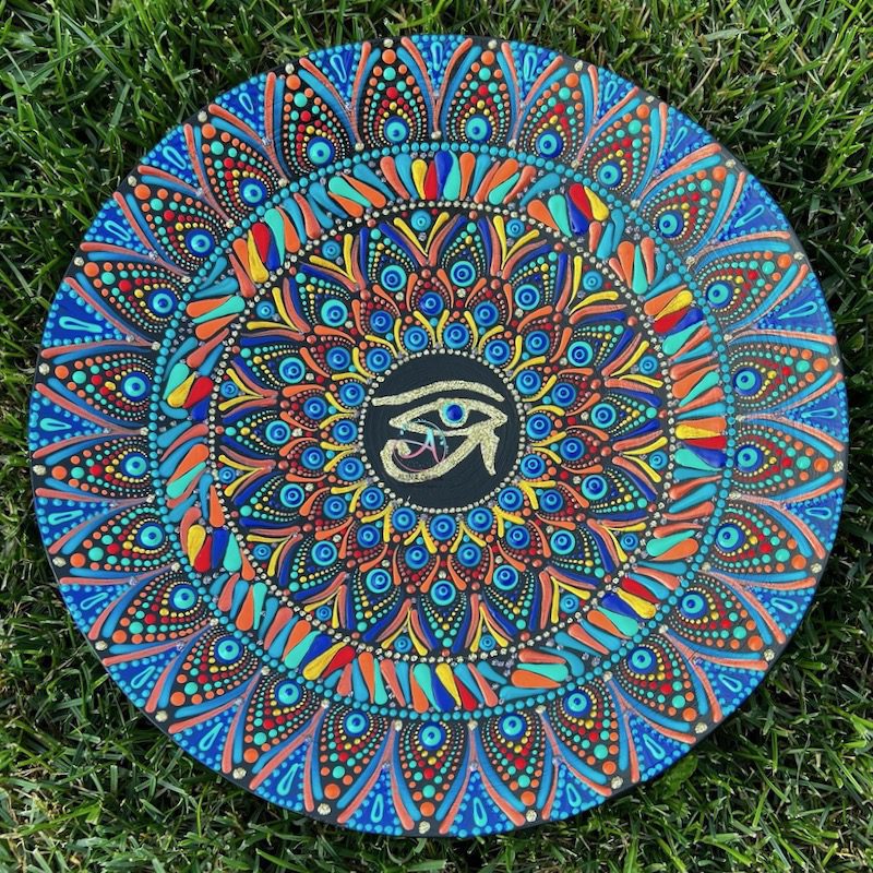 Platou mandala Ochiul lui Horus - AD-DOTS